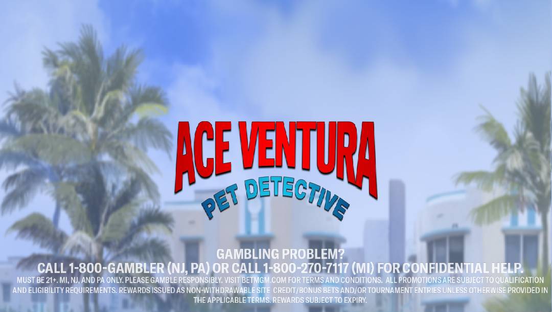 Play Ace Ventura: Pet Detective at BetMGM Play Ace Ventura: Pet Detective at BetMGM
